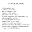 Buy BA Packing Organizers and Travel Set, 8-Pack Cream