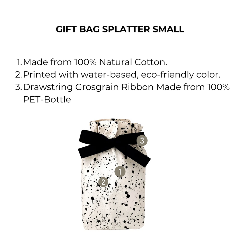 Fabric Gift Bag- Paint Splatter Bag | Bag-all
