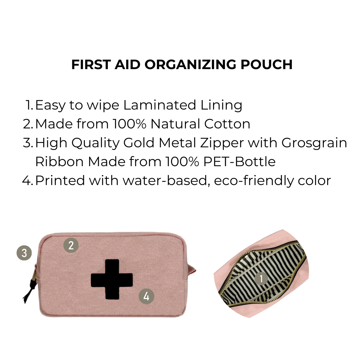 First Aid Organizer Case - Pink | Bag-all