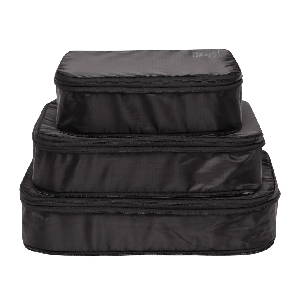 Compression Packing Cubes – Personalized Travel Organizers, Black | Bag-all