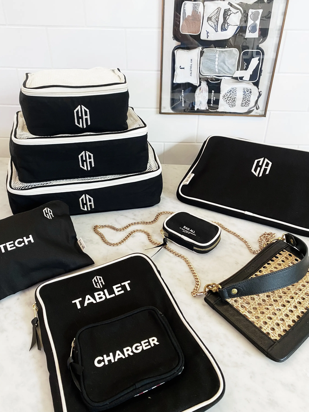 Custom Monograms Bags for Organizing Essentials | Bag-all