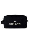 My Skin Care Case: Black Organizing Pouch with Coated Lining
